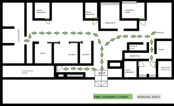FIRE EXIT PLAN | Diagramas / Diseños aportados por usuarios de Visual ...